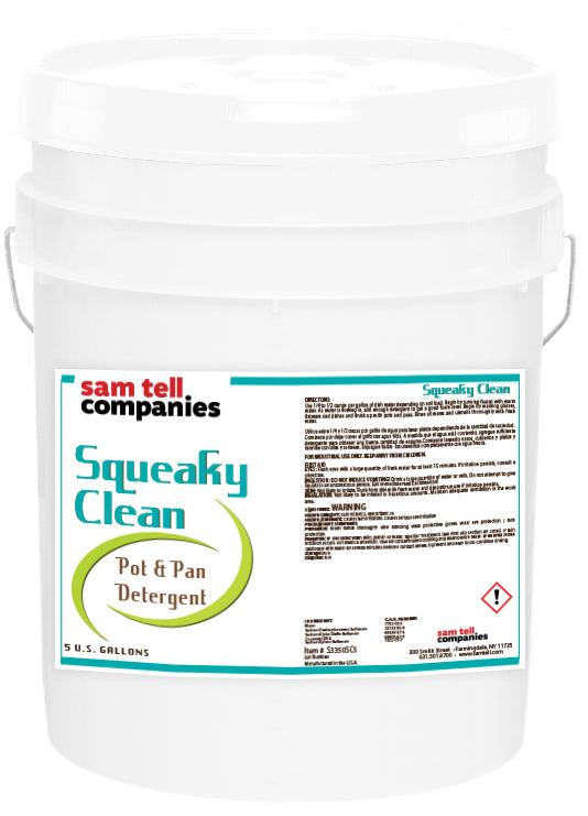 Squeaky Clean Liquid Pot & Pan Detergent, 5 Gallon Pail – Sam Tell Shop Site