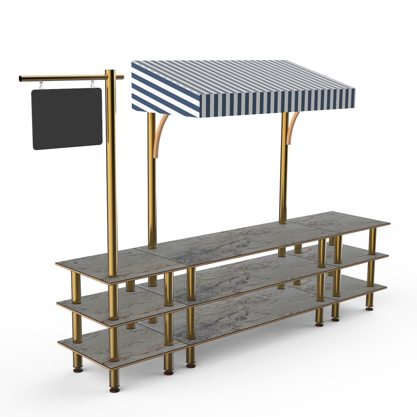 Bazaar Action Station L 130.0" W 33.0" Modular – Sam Tell Shop Site